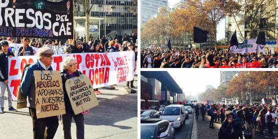 Marcha estudiantil: Más de cien mil personas salen a las calles