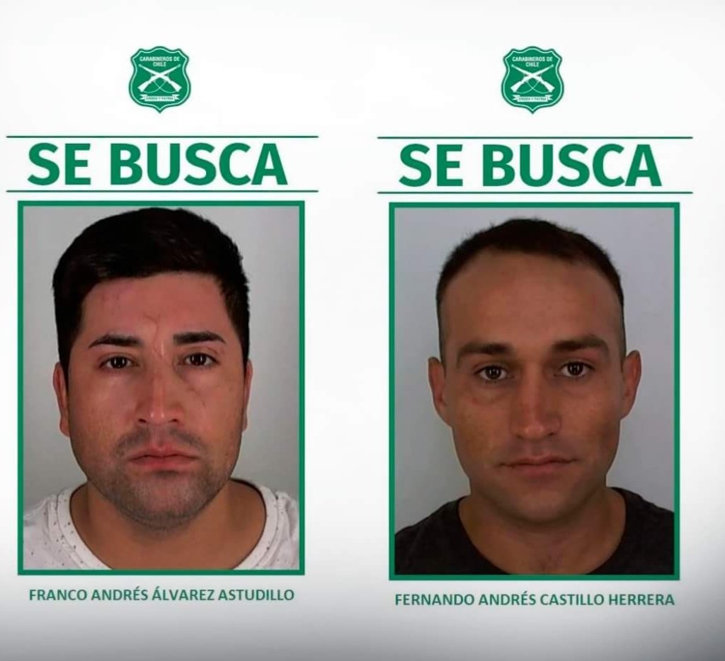 Gendarmería confirma fuga de dos reos desde la cárcel de Colina 2