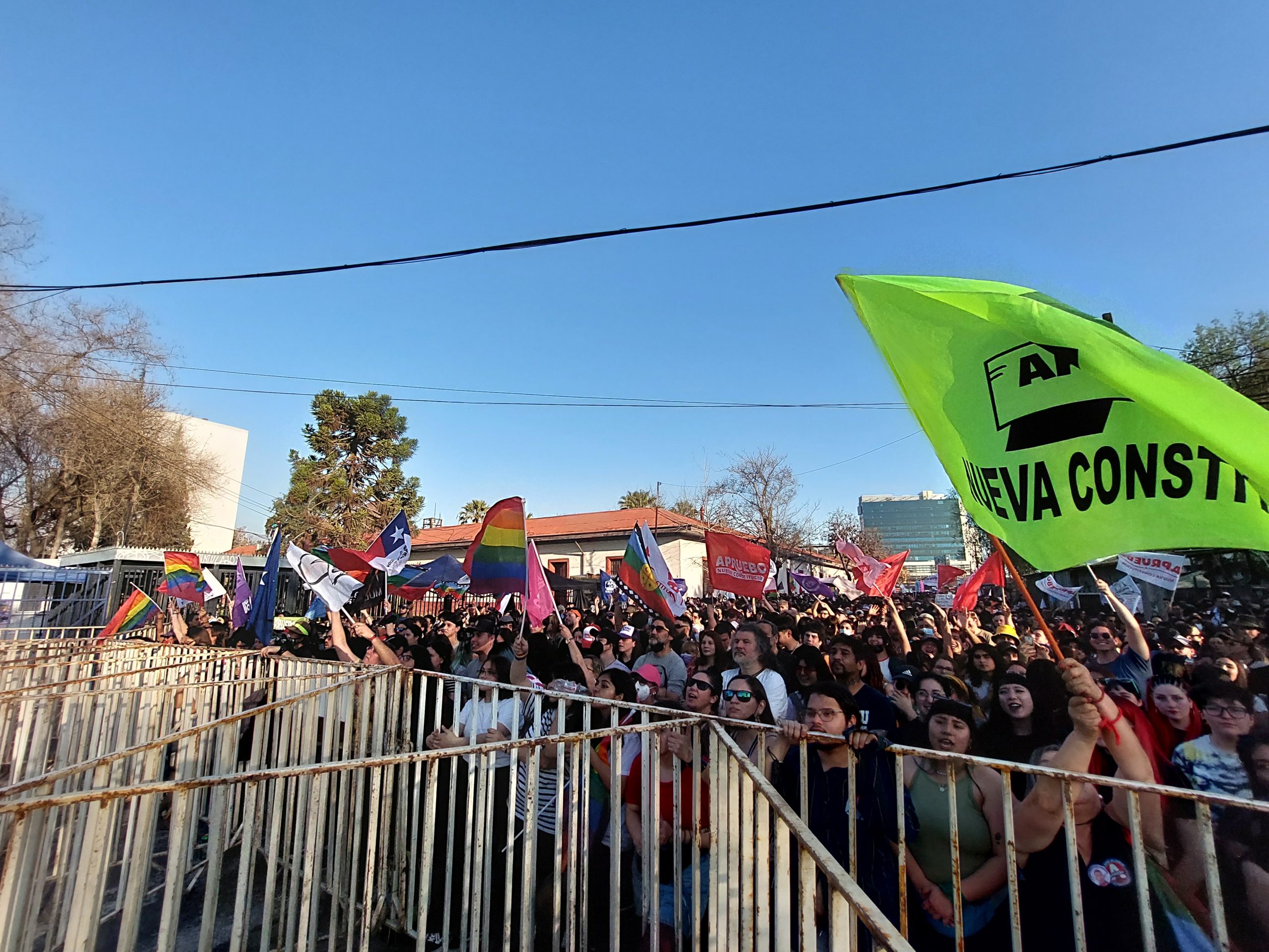 Decenas de miles de personas asistieron al Apruebazo de Estación Central