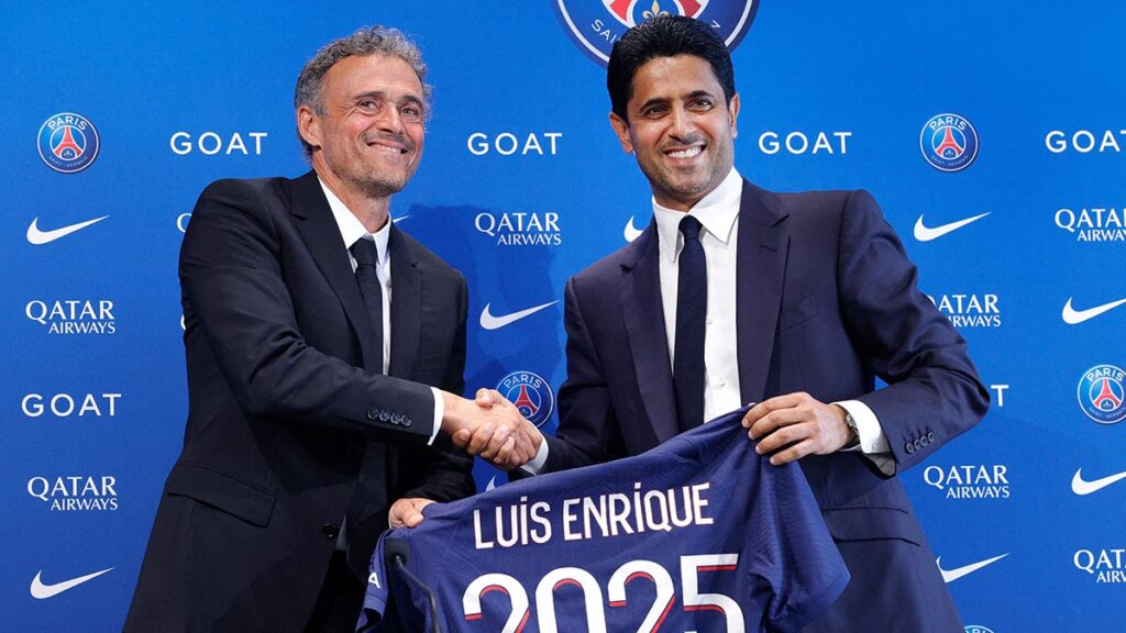 Luis Enrique fue presentado como director técnico del PSG