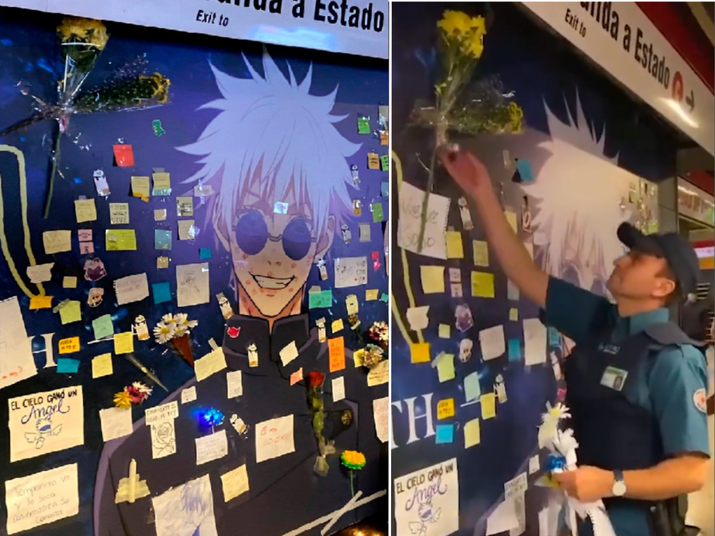 Metro de Santiago desmontó el altar a Satoru Gojo en estación ...