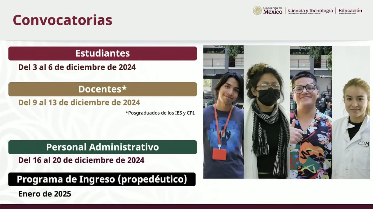 Convocatorias de la Universidad Nacional Rosario Castellanos