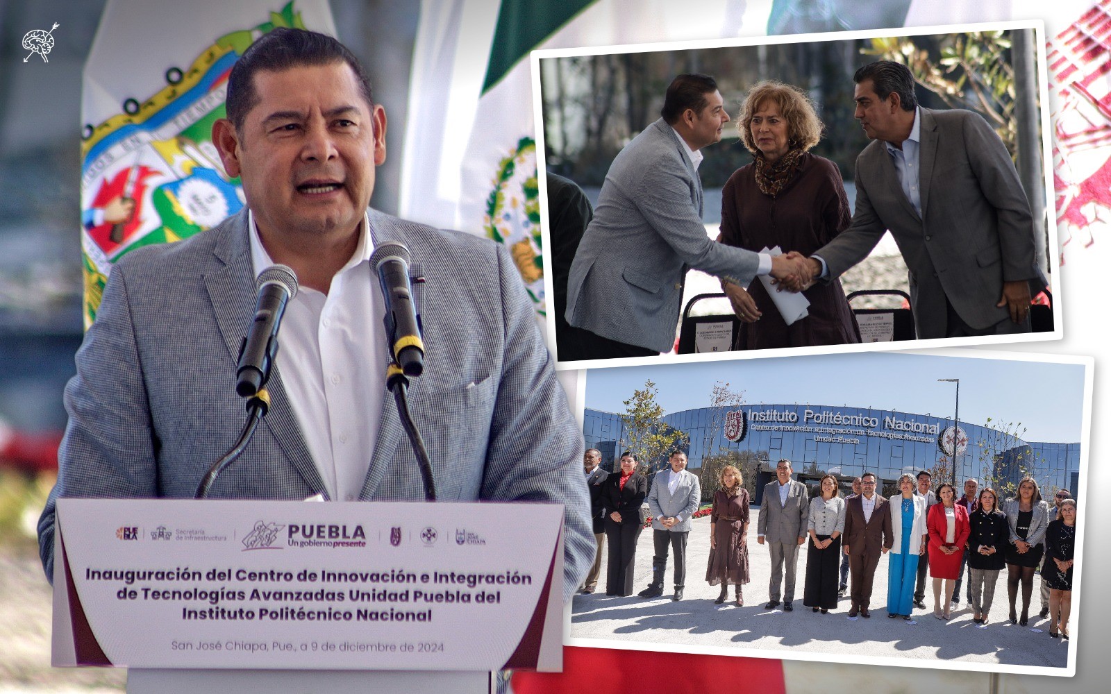 Sergio Céspedes y Alejandro Armenta inauguran el CIITA del IPN