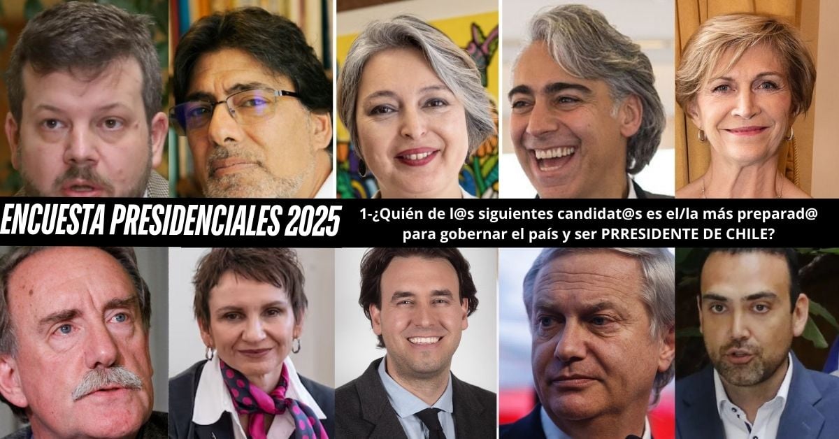 Encuesta elecciones Presidenciales Chile 2025