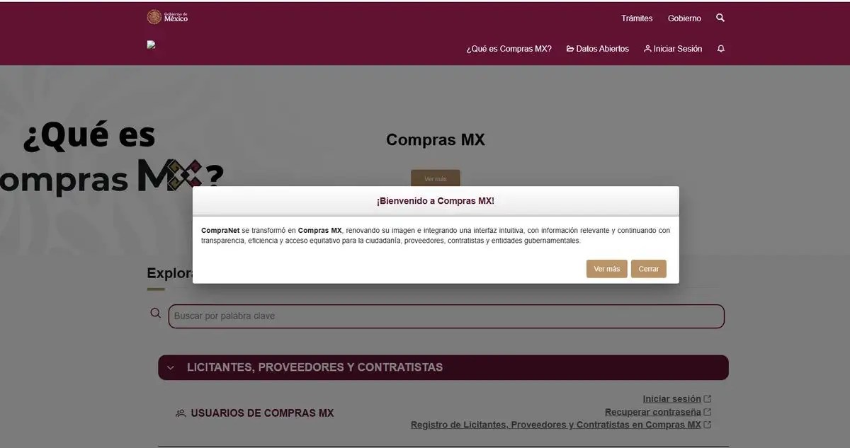 Compras MX: nueva plataforma digital que sustituye a CompraNet