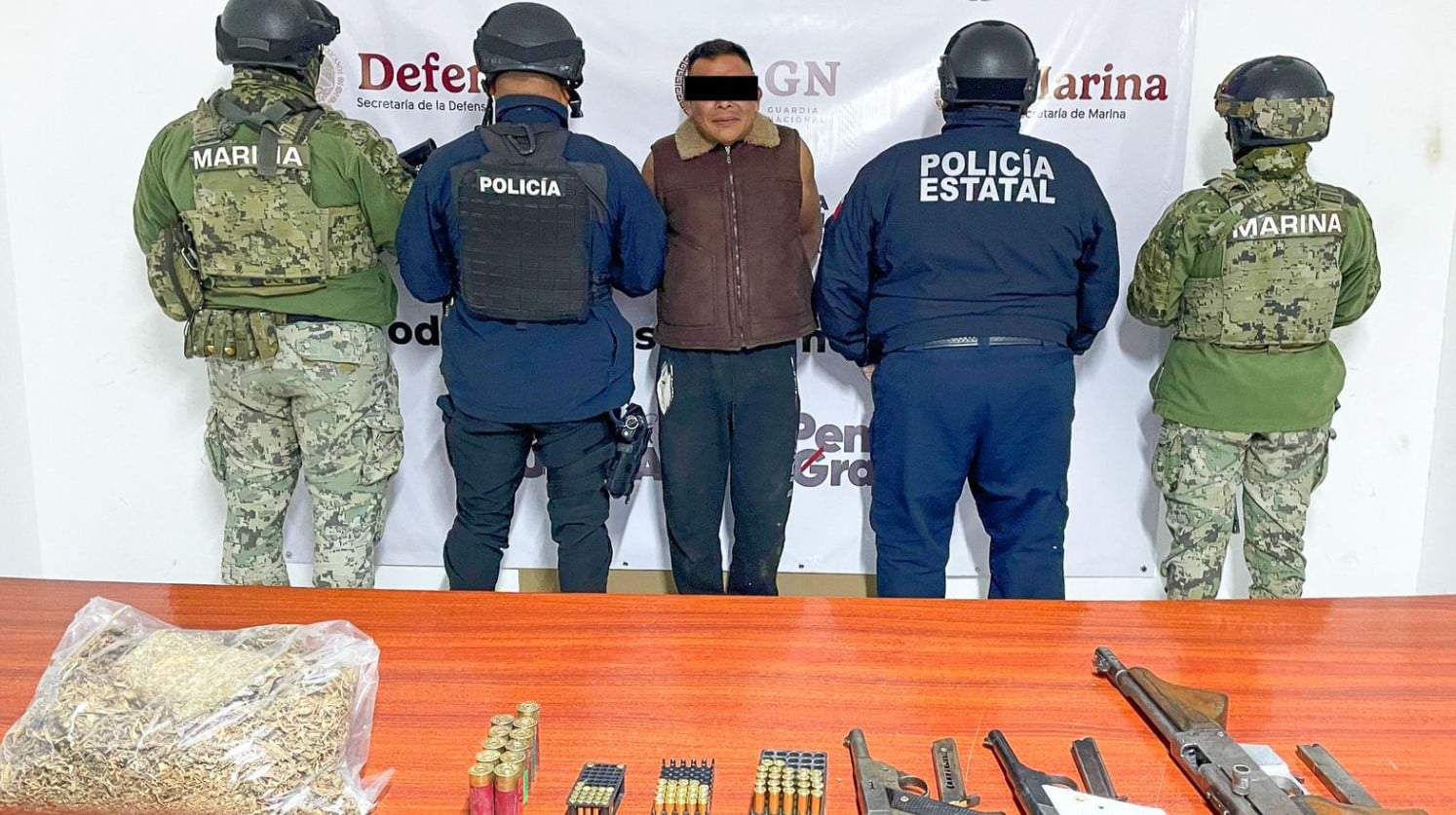 Detiene la Semar a El Rorro en Atlixco en portación de 3 armas