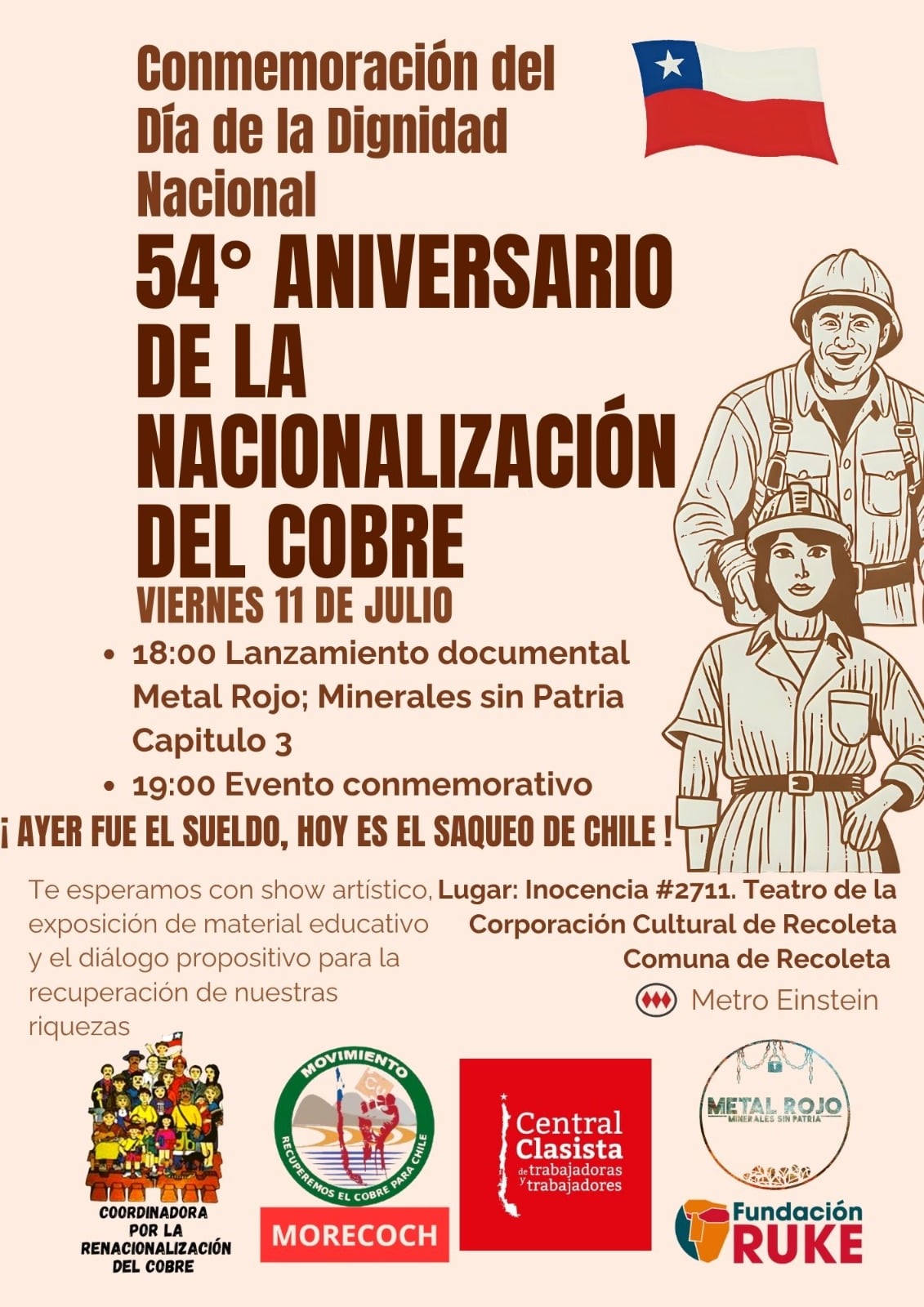 Exhibición de un documental y varias actividades conmemoran 54 años de ...